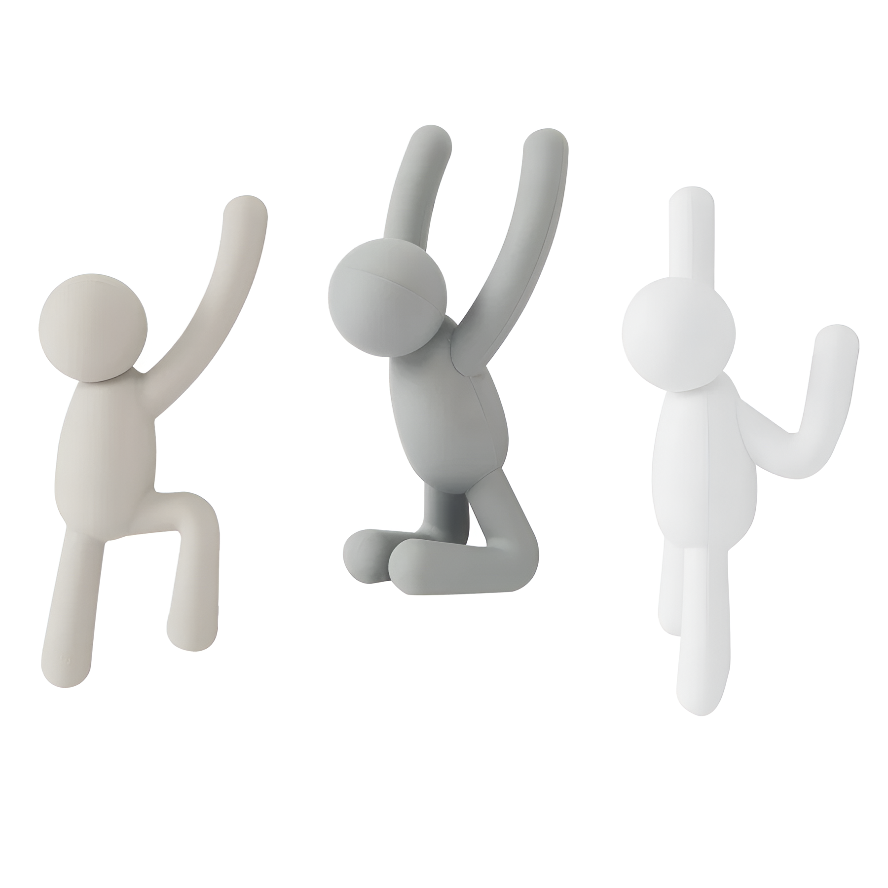 Набор крючков Umbra коллекция Buddy, пластик, 3 крючка, разноцветные