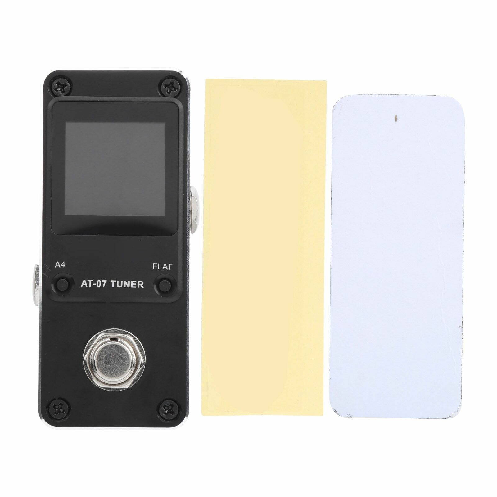 Тюнер для электрогитары, педаль 430-450 Гц, переключатель True Bypass, алюминиевый сплав, точный хроматический тюнер для бас-гитары AT-07