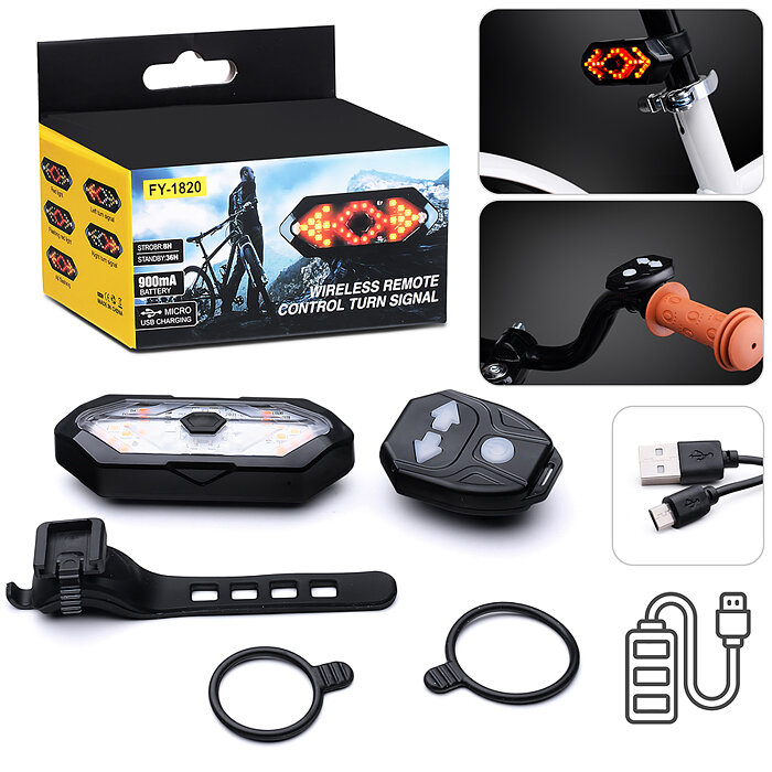 Фонарь аккумуляторный Oubaoloon габаритный, велосипедный, 900 мАч, 5 режимов