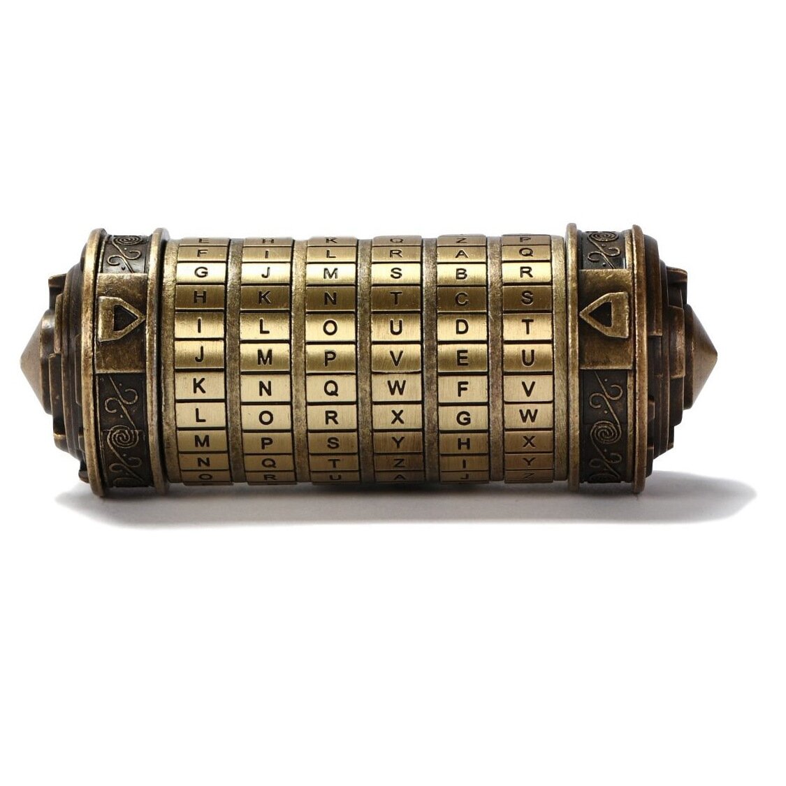 Головоломка "Кодовый замок Да Винчи", металл, лабиринт, бронзовый