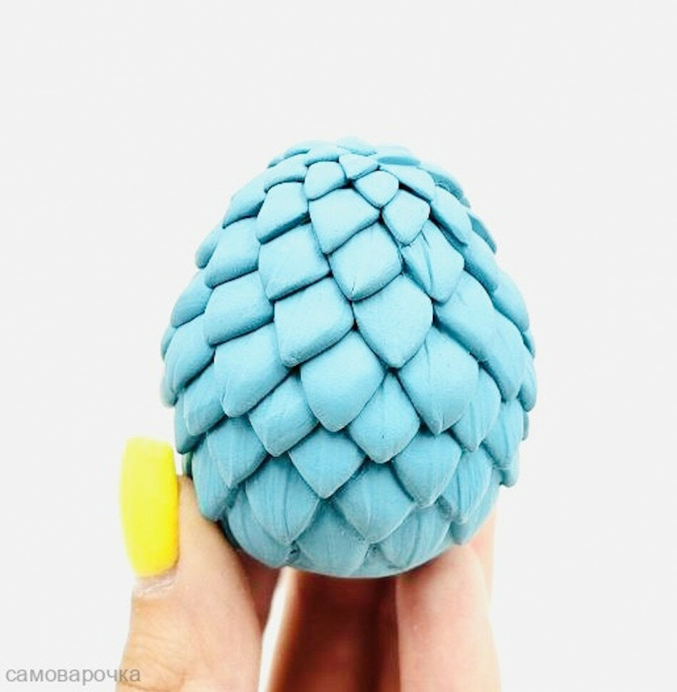 Яйцо дракона cиликоновая форма для шоколада, мыла, гипса 2D