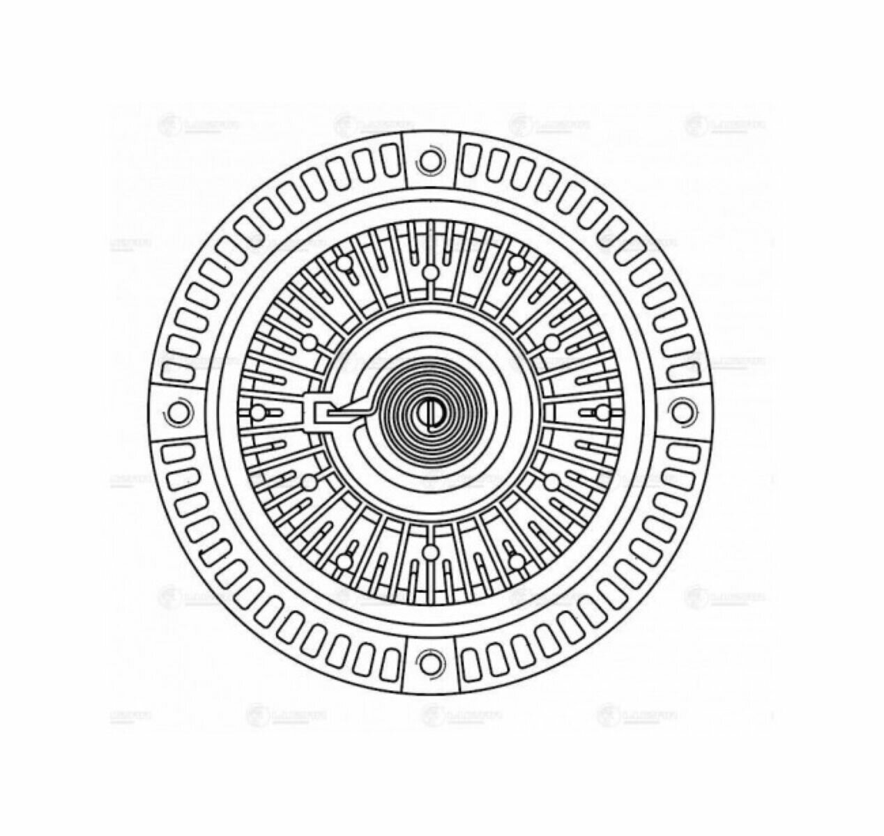 Муфта Вязкост. Для А/М Passat (B5) (96-)/Audi A4 (B5) (94-) (Без Крыльч.) (Lmc 1801)(Luzar Lmc1801)