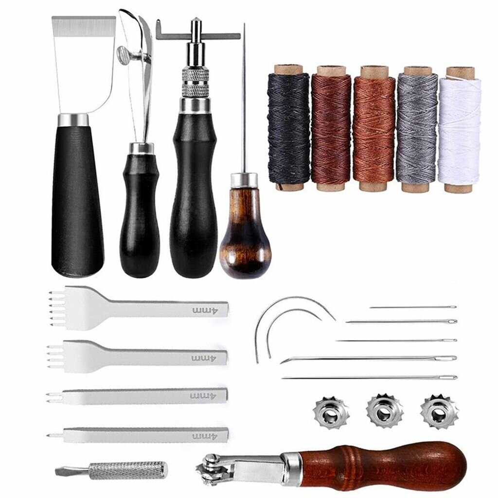 Многофункциональный кожаный рабочий инструмент для шитья, набор рукоделия ремонта