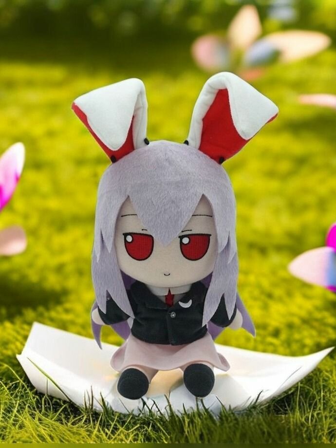 Аниме Мягкие Игрушки TouHou Project Fumo Reisen Udongein Inaba Hisouten Ver Игрушка Антистресс 20 CM антистрессовая игрушка 20 сантиметров