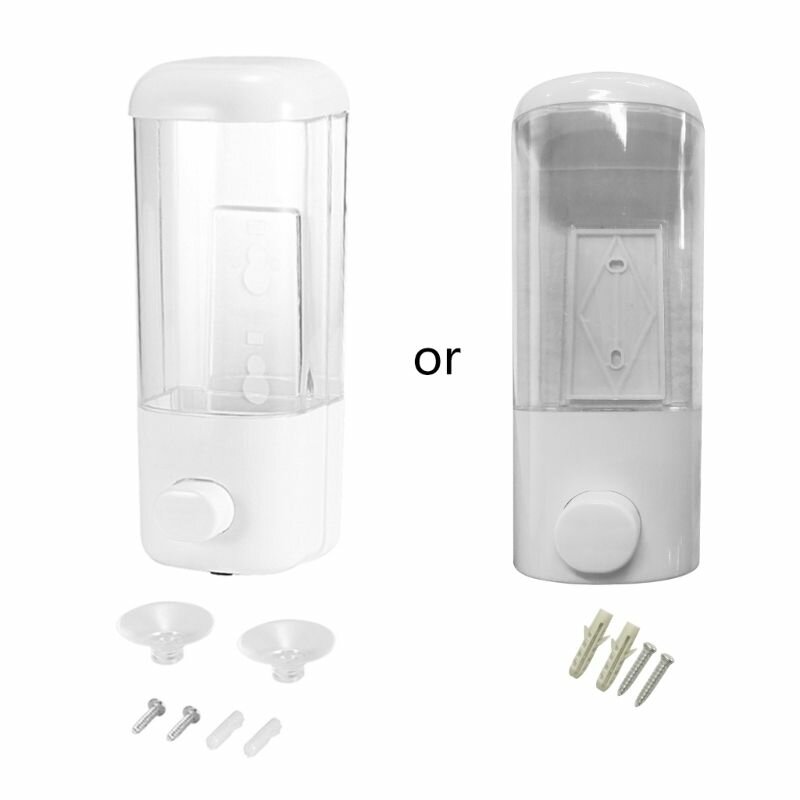 Дозатор для мыла для ванной комнаты, 500 мл, настенный самоклеящийся контейнер для шампуня, ручной