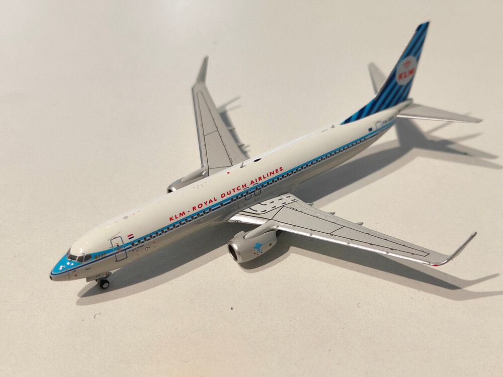 Модель коллекционная NG MODEL Boeing b 737-800 klm royal dutch airlines ph-bxa (длина 9,87 см)