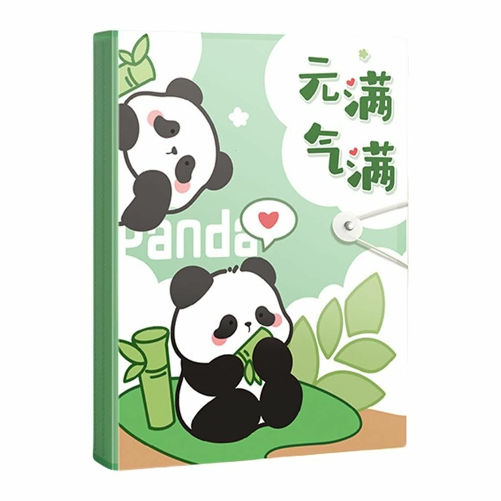 Папки и файлы,1 папка формата А4 true color информационная книга для хранения тестовой бумаги с отрывными листами нотная папка-Panda Fat Da-30 страниц