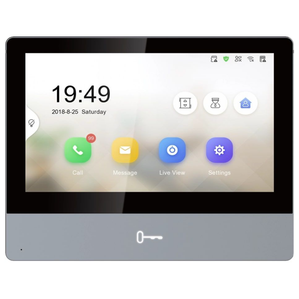 IP-видеодомофон IFLOW 7 F-VI-3545ISWE1 (305305732) с Wi-Fi , серый/черный