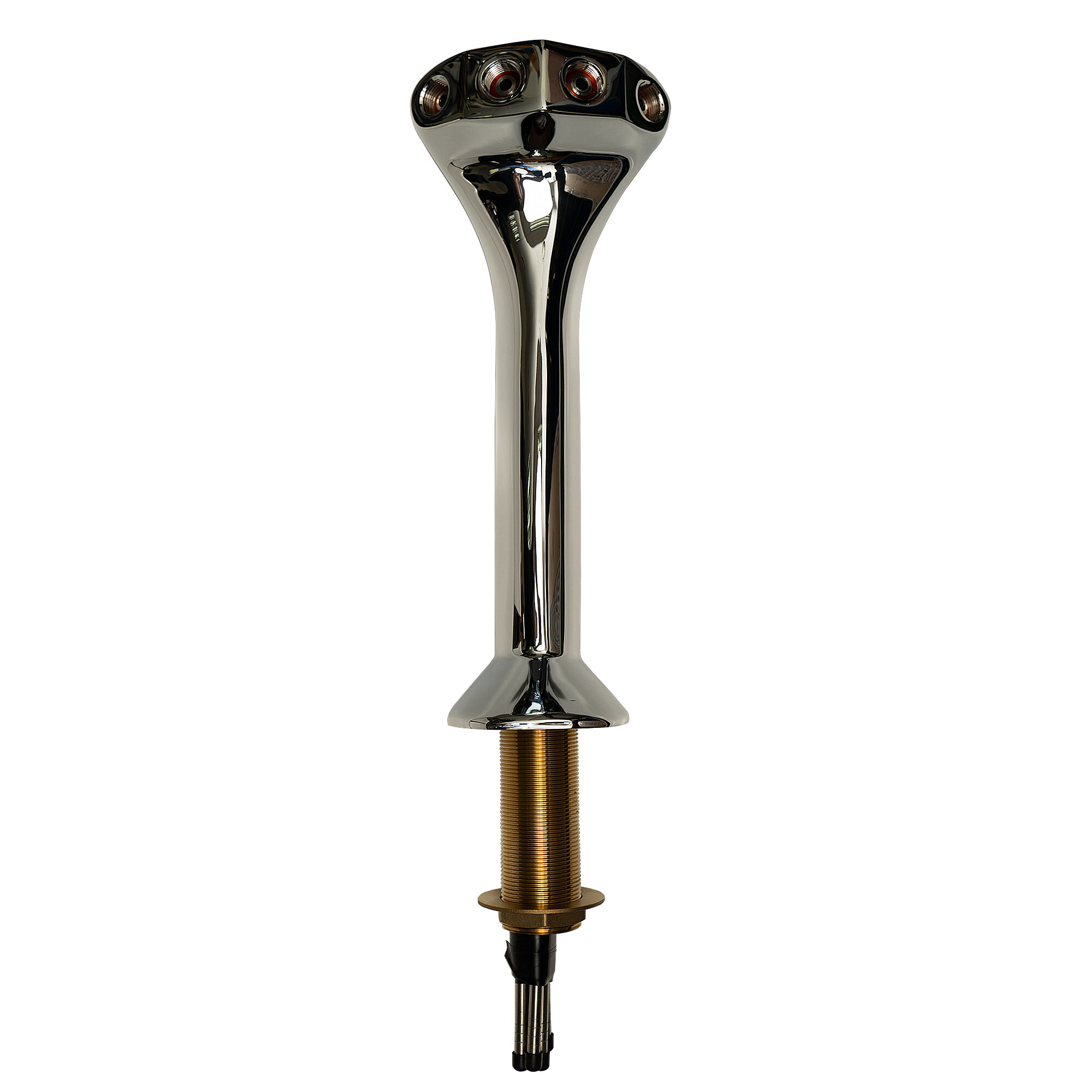 Пивная колонна "Кобра", для 4 сортов, латунь, серебристый цвет