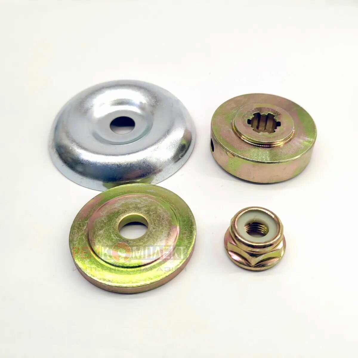 Комплект шайб и гайка редуктора на 6 шлицов триммера бензинового, 010168A