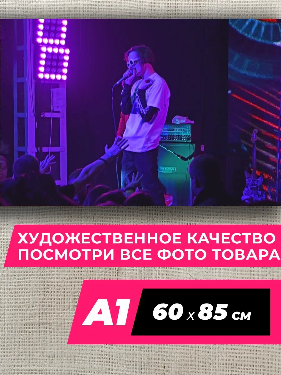Постер Пошлая Молли на стену 16 Poshlaya Molly A1, матовая фотобумага премиум качества