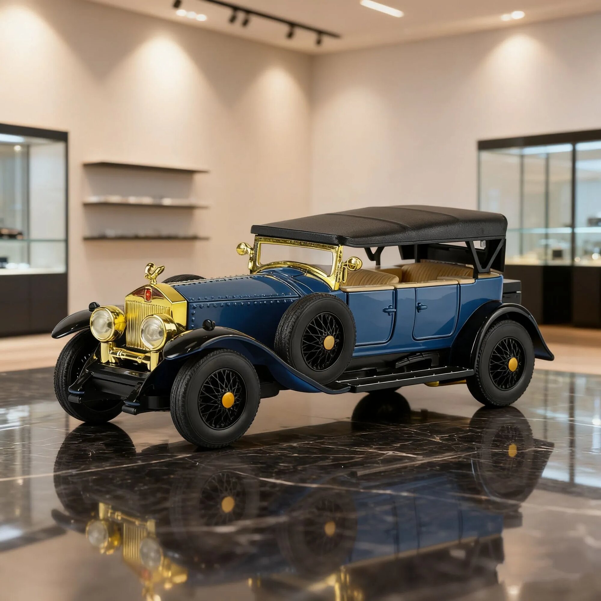 Миниатюрная модель автомобиля из литого металла Роллс-Ройс Фантом I модель автомобиля Игрушки 1:32 Rolls-Royce Phantom I, Свет и звук