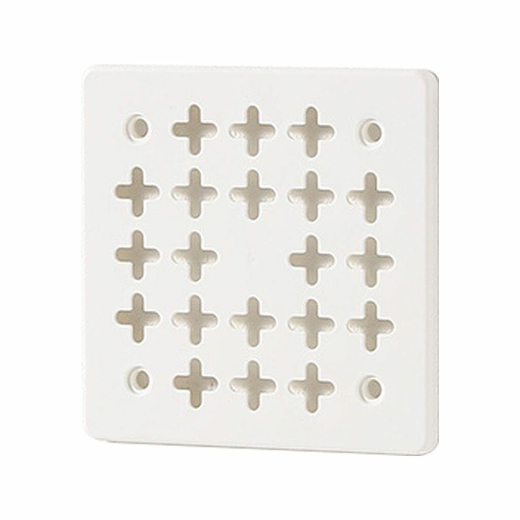 Соединенные модульные пластиковые панели, регулируемые органайзеры для стен с многофункциональными крючками и отделениями, Белый - S