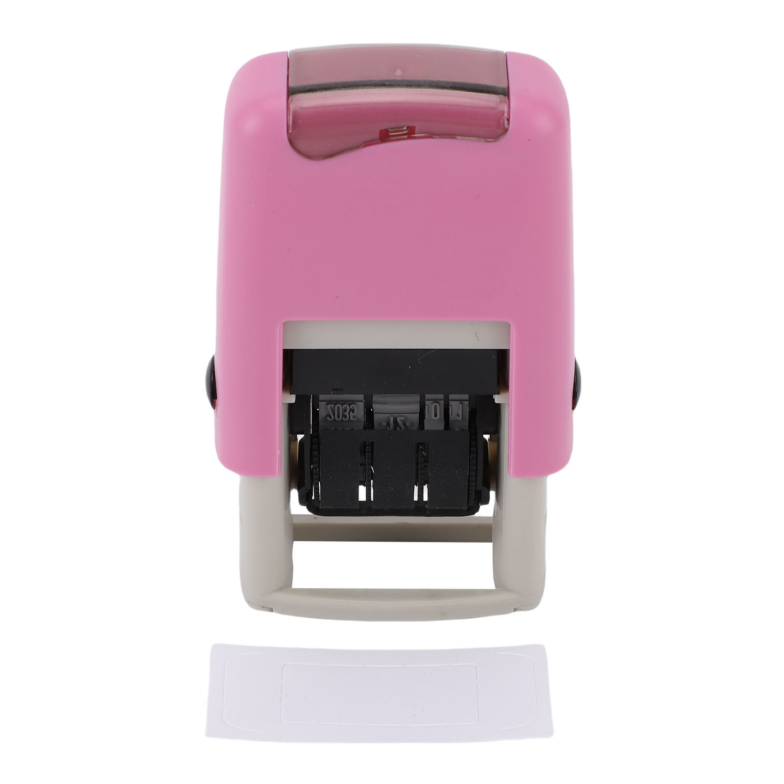 Штамп с английской датой и регулируемым номером, самокрасочный штамп, прозрачный штамп, не размазывается, 25x2,8 мм