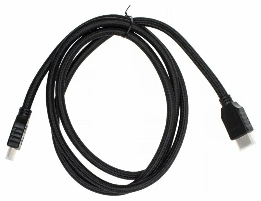 Кабель аудио-видео Cactus CS-USBC-HDMI-2-2 USB Type-C (m)/HDMI (m) 2м. позолоч. конт. черный