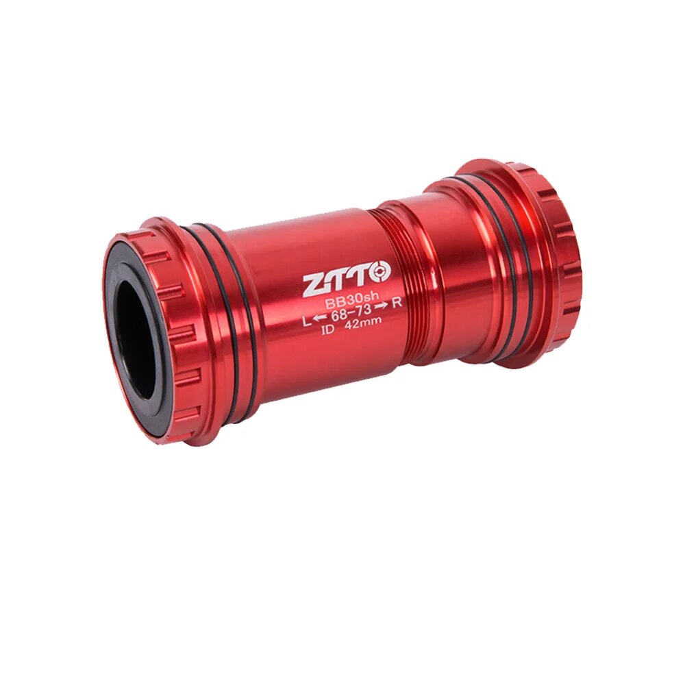 ZTTO Пресс-фит каретка BB30 24 мм алюминий керамический подшипник Красный, BB30-24 Red