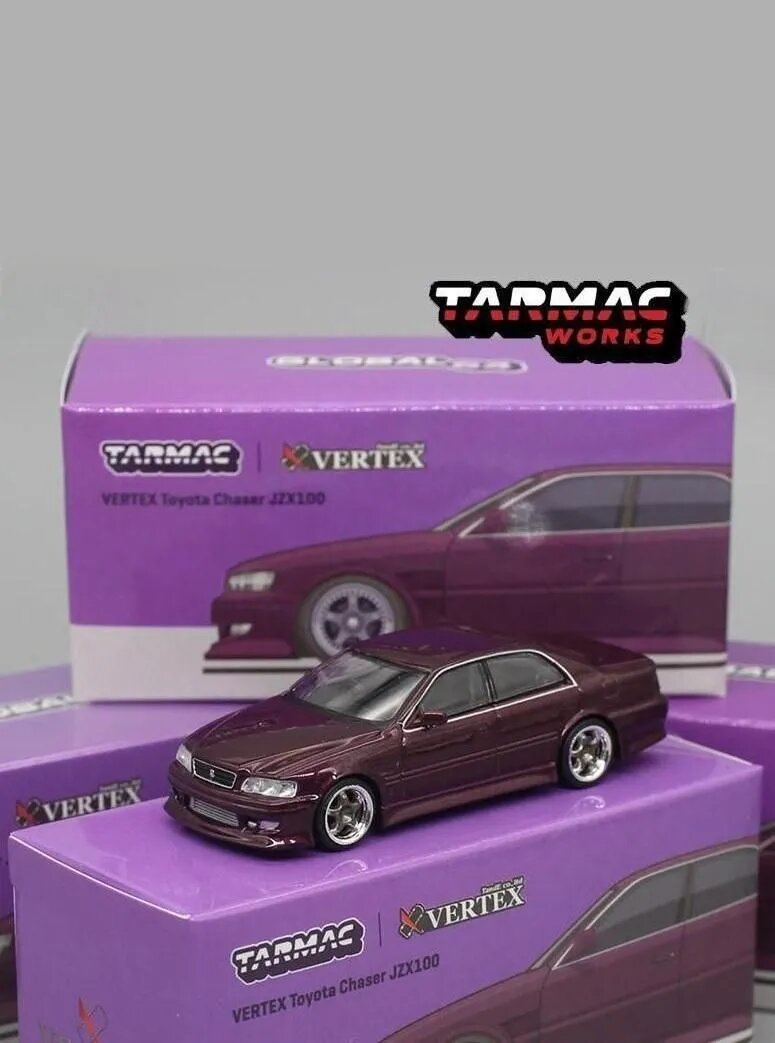 Машинка Tarmac Works TW 1/64 Vertex Toyota Chaser JZX100 Die-cast Alloy Car Model Collection Display Gift