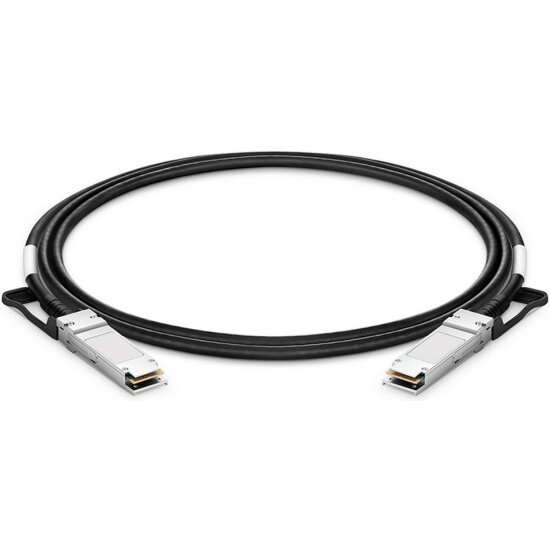 Кабель прямого подключения Fibertrade FT-QSFP28-CabP-AWG26-1 (100G, QSFP28, AWG26, 1м)