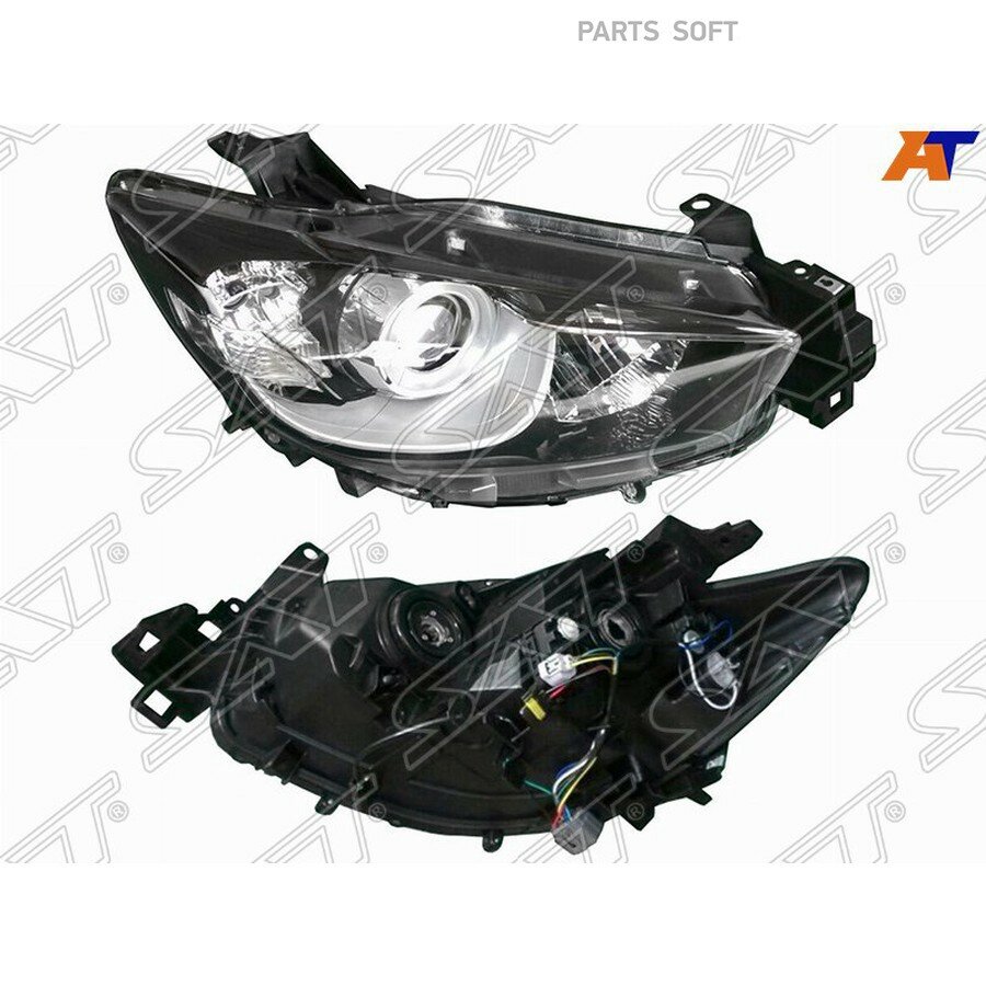 Фара Mazda CX-5 11-15 (Справа/ Галоген/ С электрокорректором) от официального дистрибьютора, SAT, артикул ST2161166R