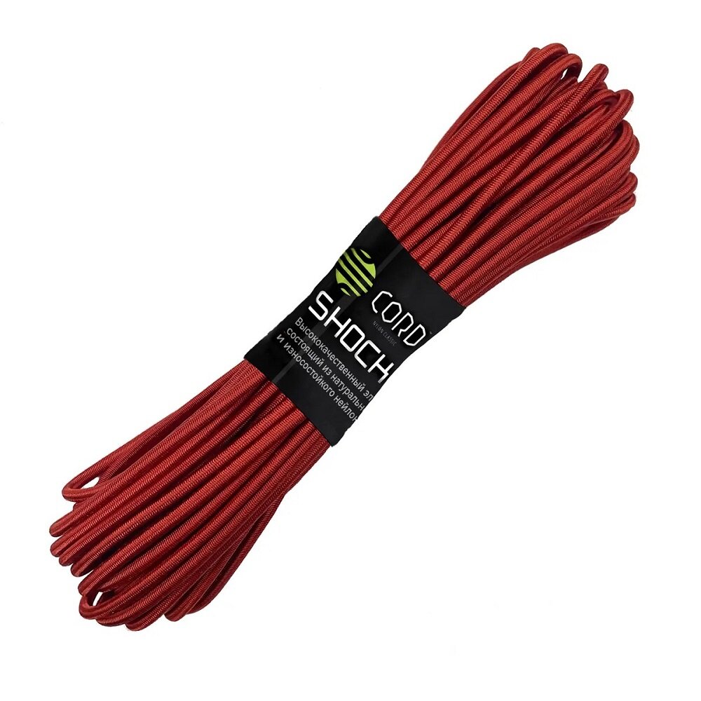 Elastic Shock Cord (резинка) 10м red - эластичный шнур красный