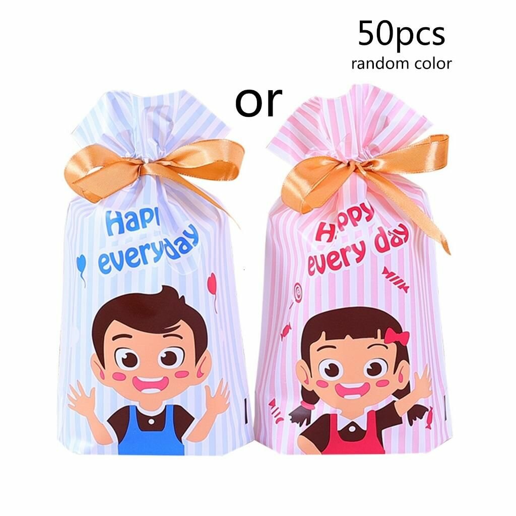1 комплект из 50 шт, пакетик для конфет, подарочная упаковка