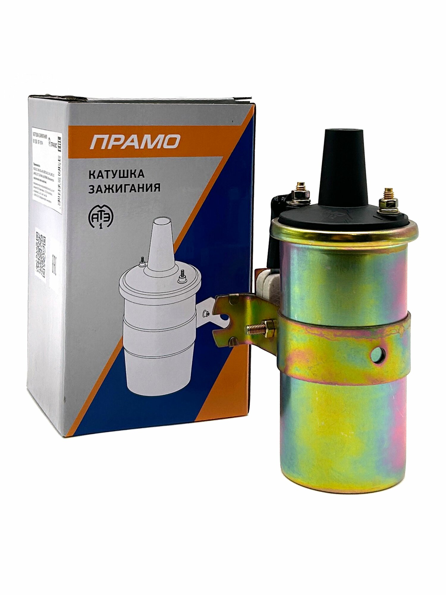 Катушка зажигания контактная для а/м Волга 2410, Москвич 412 - Прамо арт. Б115В Р