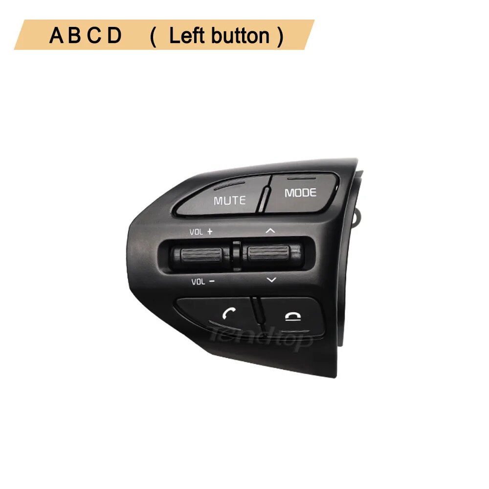 Кнопочный руль для KIA K2 RIO 2017 2018 2019 2020 RIO 4 X LINE кнопки Bluetooth телефон круиз контроль громкость переключатель для автомобиля, K2-Left Button