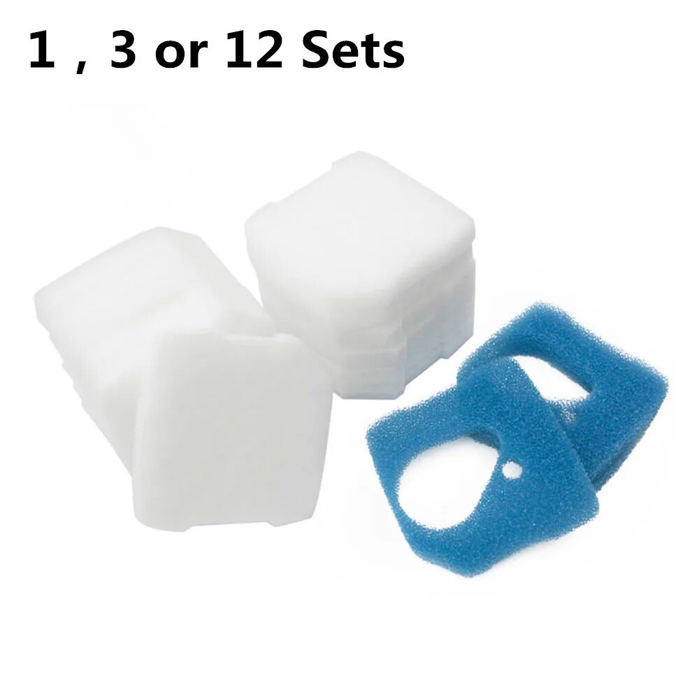 Совместимый набор префильтров для Eheim Professional 3 250/350/600 2071/2073/2075 и Pro 3e 350 2074 (4x Fine и 1x Blue), 3 Sets