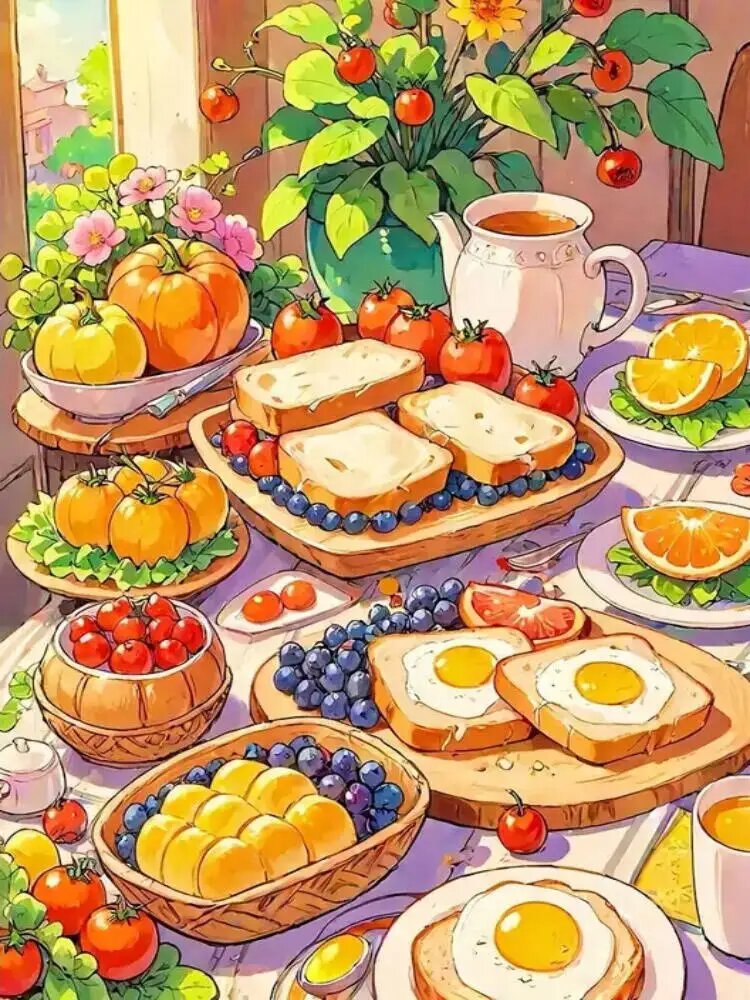 Алмазная вышивка Huacan Дельфин в океане, 30x40 см, Full Round