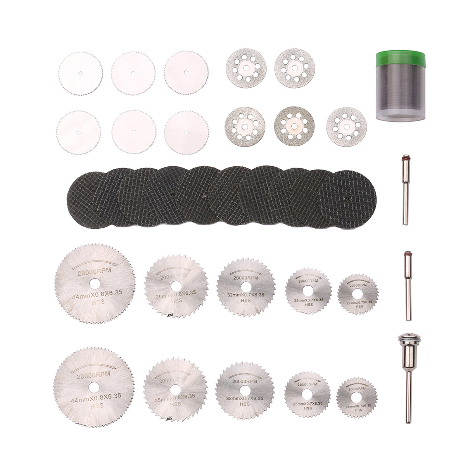 Набор отрезных дисков и кругов для гравера,65 предметов в наборе, электрическая резка и шлифовка