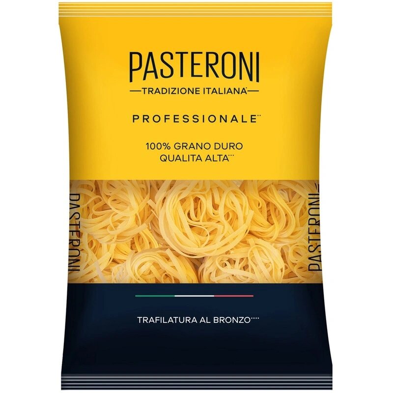 Макароны Pasteroni Professionale Фетучини гнёзда из твёрдых сортов пшеницы 350 г Арт. 2380757