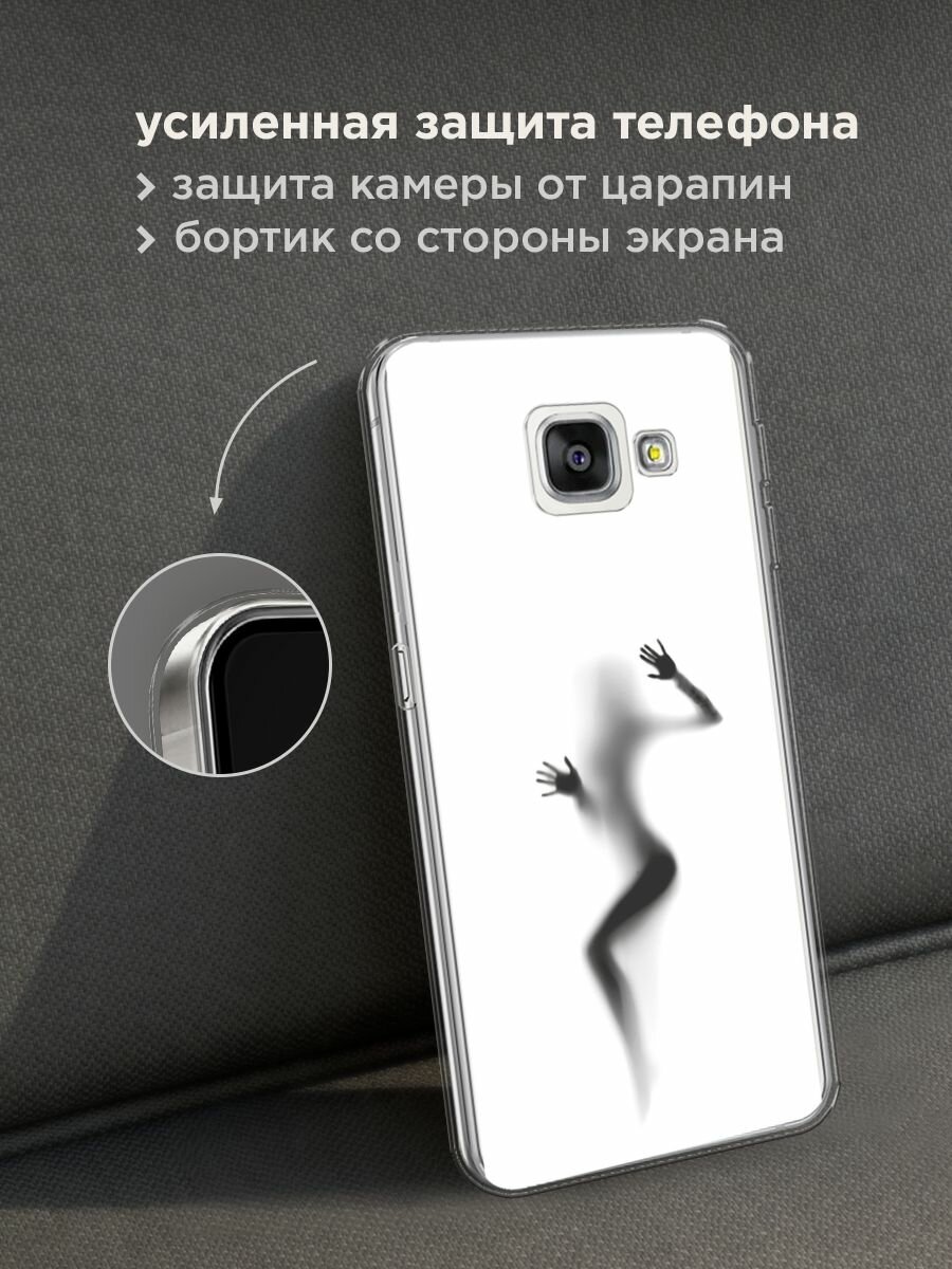 Чехол на Samsung Galaxy A3 2016 / Самсунг Галакси А3 2016 с принтом "Девушка в душе" — фото 1