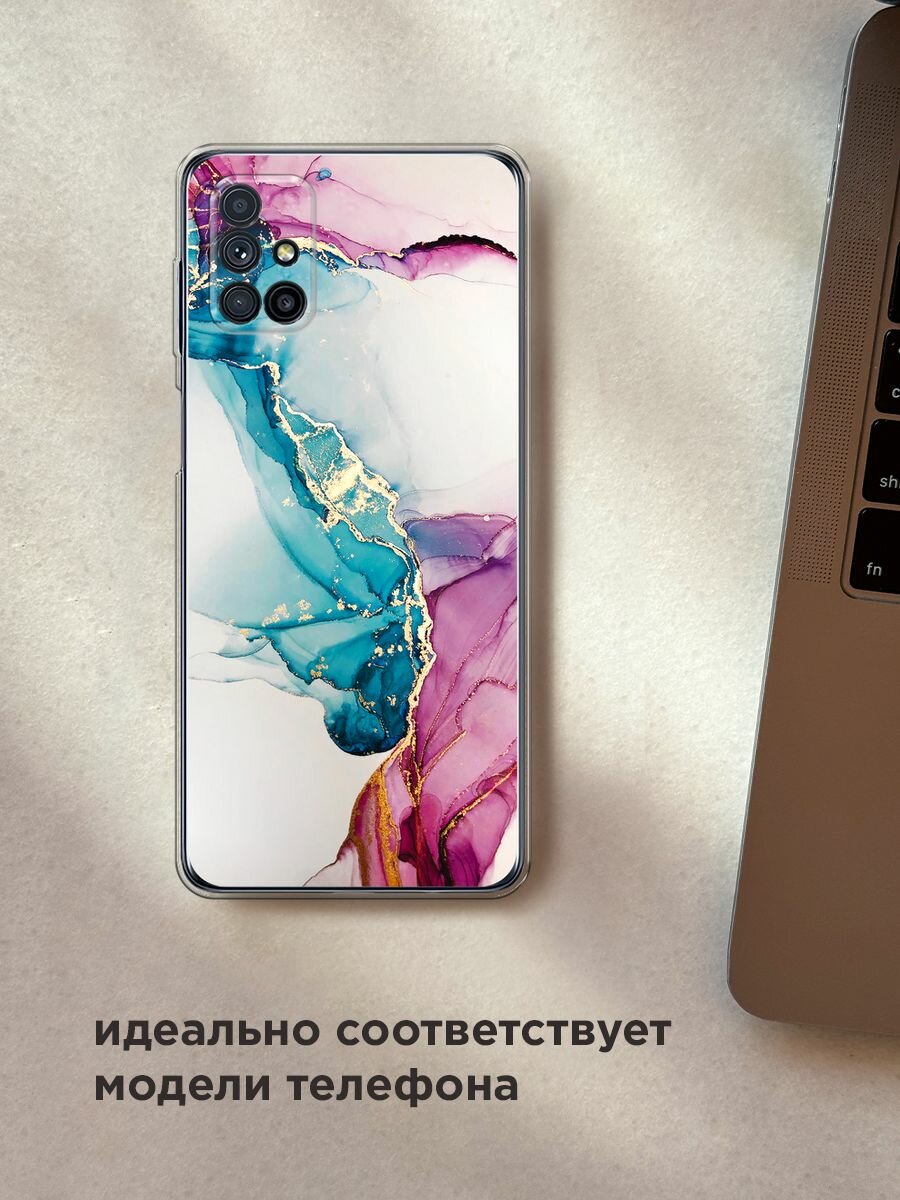 Чехол на Samsung Galaxy M31s / Самсунг Галакси M31s с принтом "Розовые разводы рисунок" — фото 1