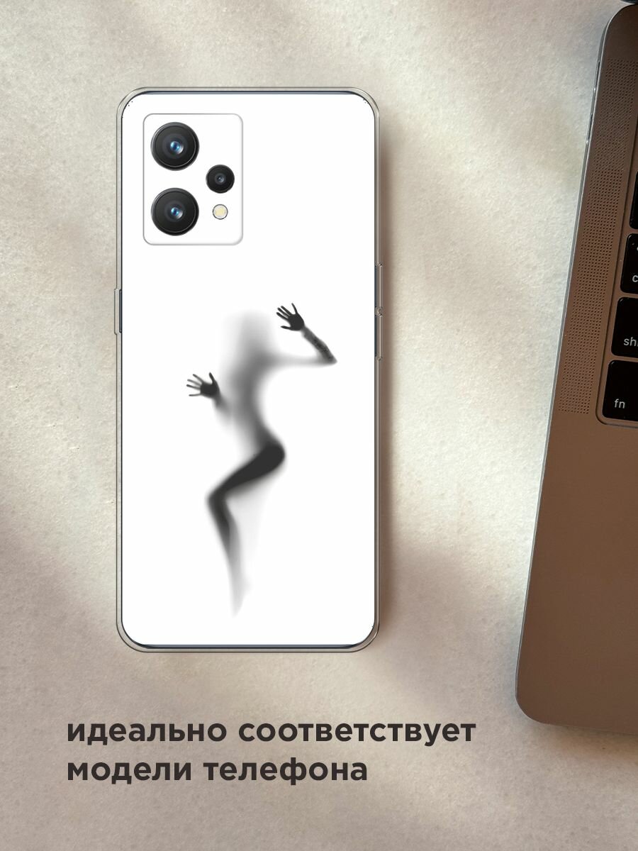 Чехол на Realme 9 4G/9 Pro Plus / Реалми 9 4G/9 Pro Plus с принтом "Девушка в душе" — фото 1