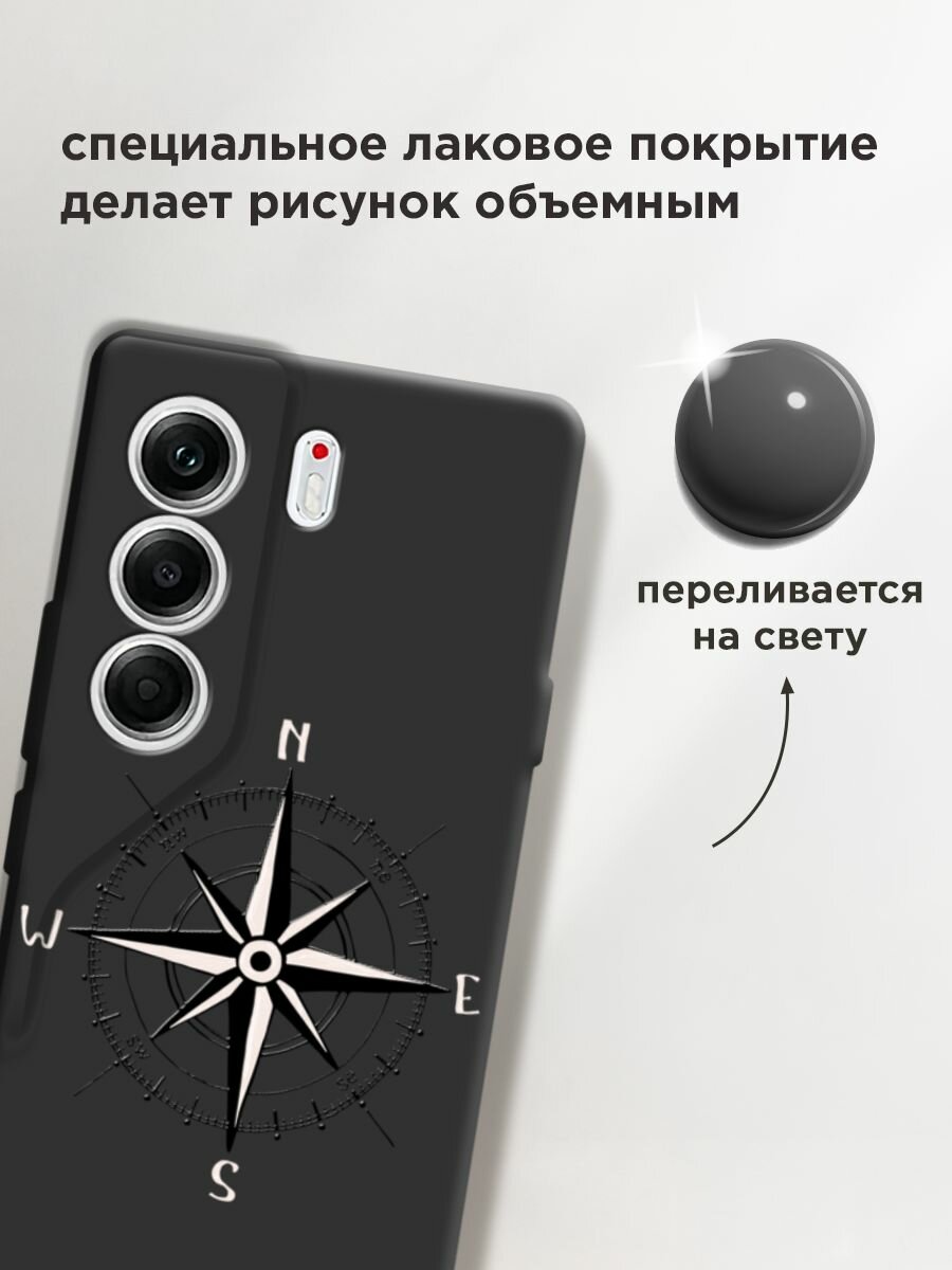 Чехол на Tecno Camon 40 Pro 4G / Текно Камон 40 Про с принтом "Компас" — фото 1