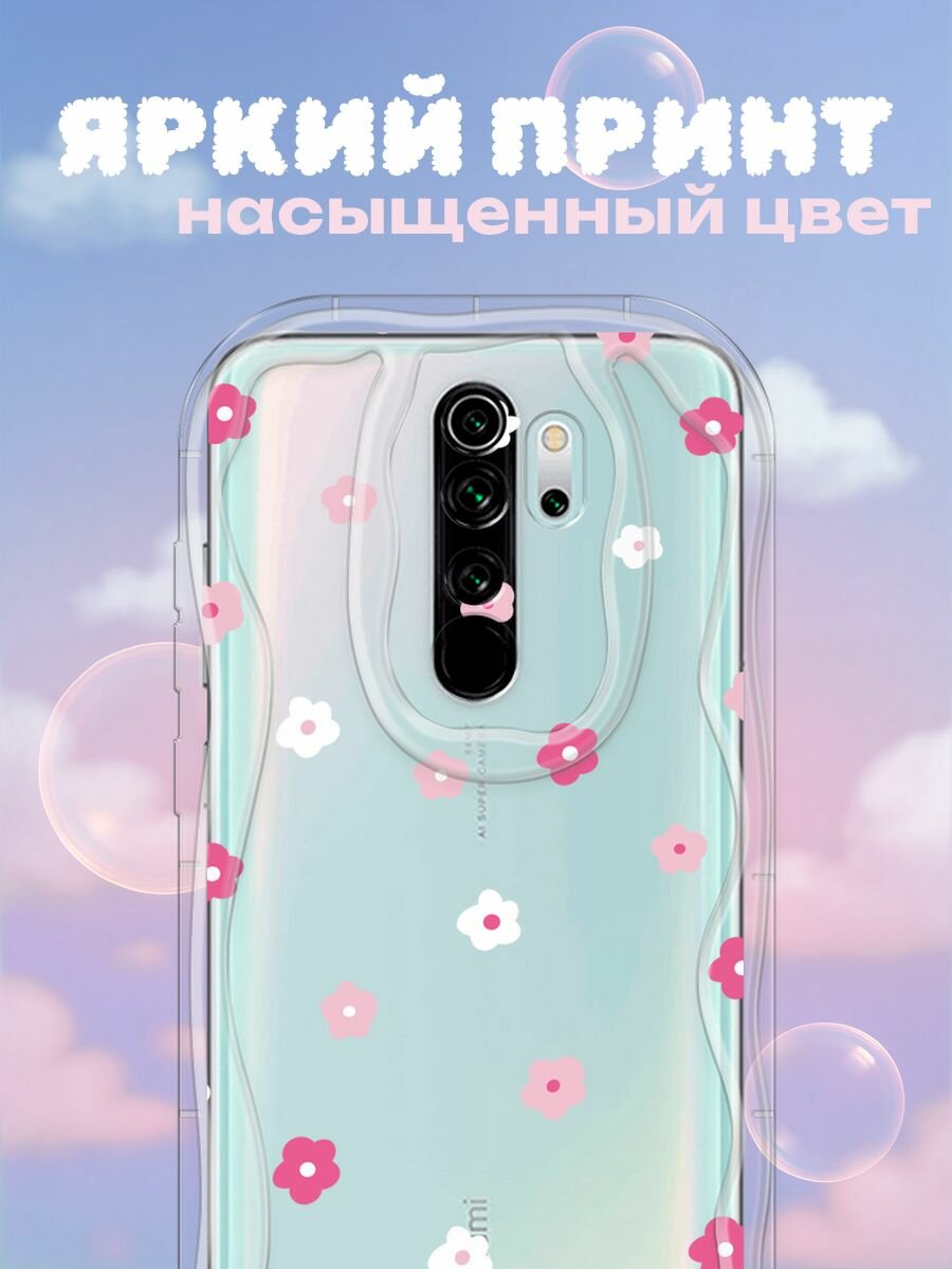 Чехол на Xiaomi Redmi Note 8 Pro / Редми Нот 8 Про с принтом "Весенние цветочки рисунок" — фото 1