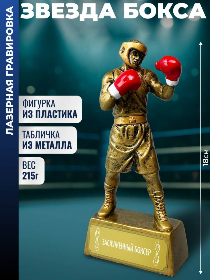 Статуэтка боксер "Звезда бокса"
