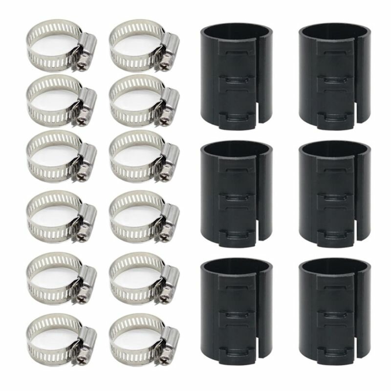 1 комплект из 18 предметов, пластиковый зажим для крепления инжекционной трубки и американский хомут шланга подходят регулировки ремонта офисных стульев цилиндрической формы по высоте.