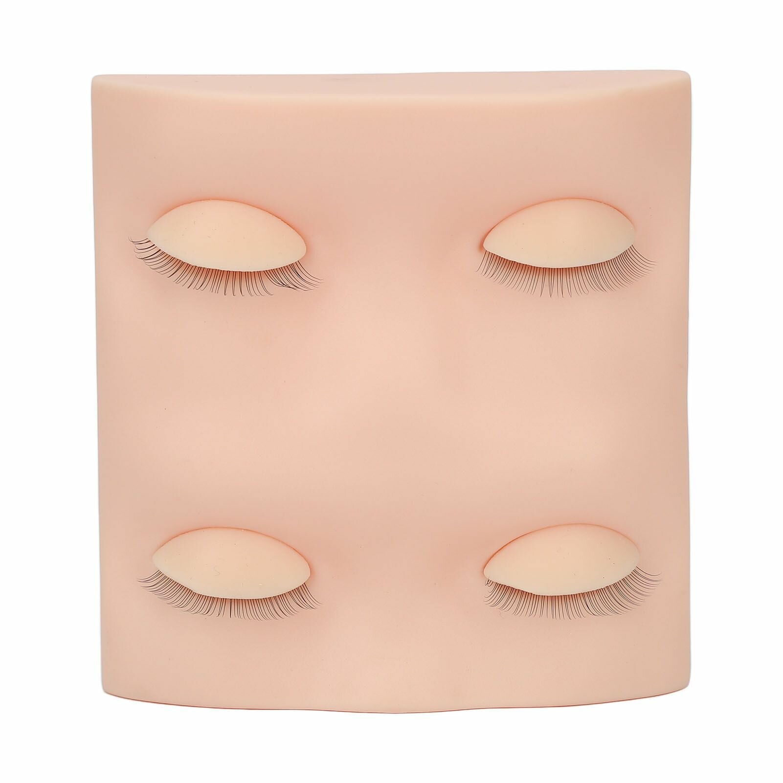 Голова манекена для отработки навыков наращивания ресниц для новичков с 2 парами сменных век. Кукла для обучения макияжу светлого цвета кожи.