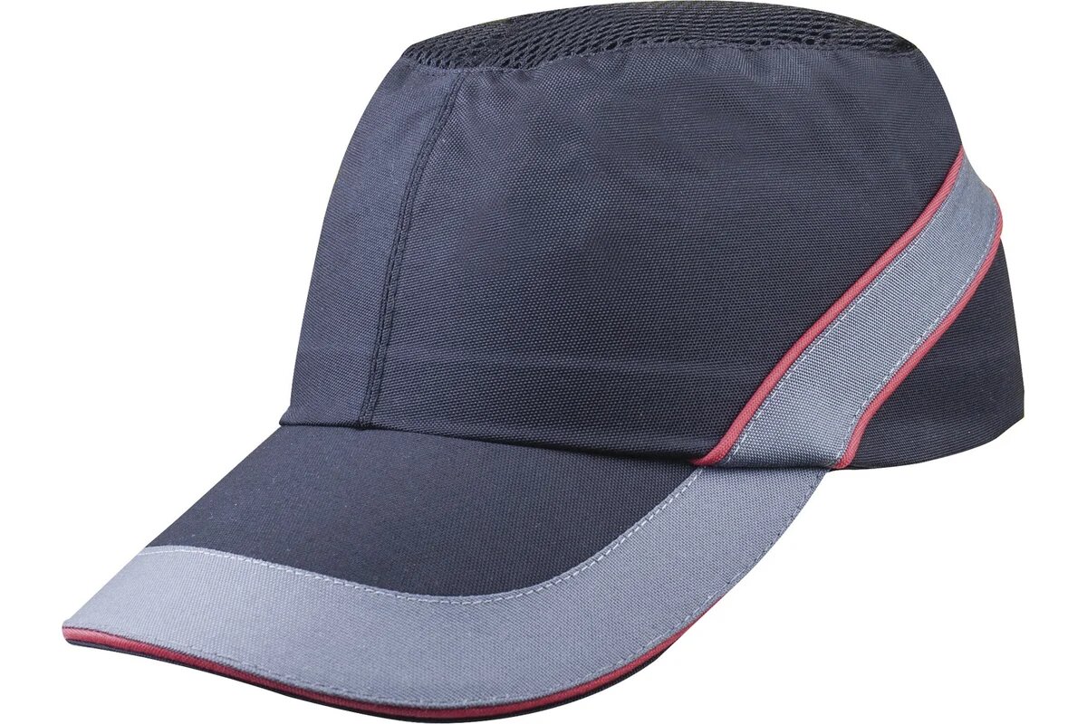 Delta Plus AIR COLTAN Защитная каскетка черная/красная, козырек 70 мм, безопасность