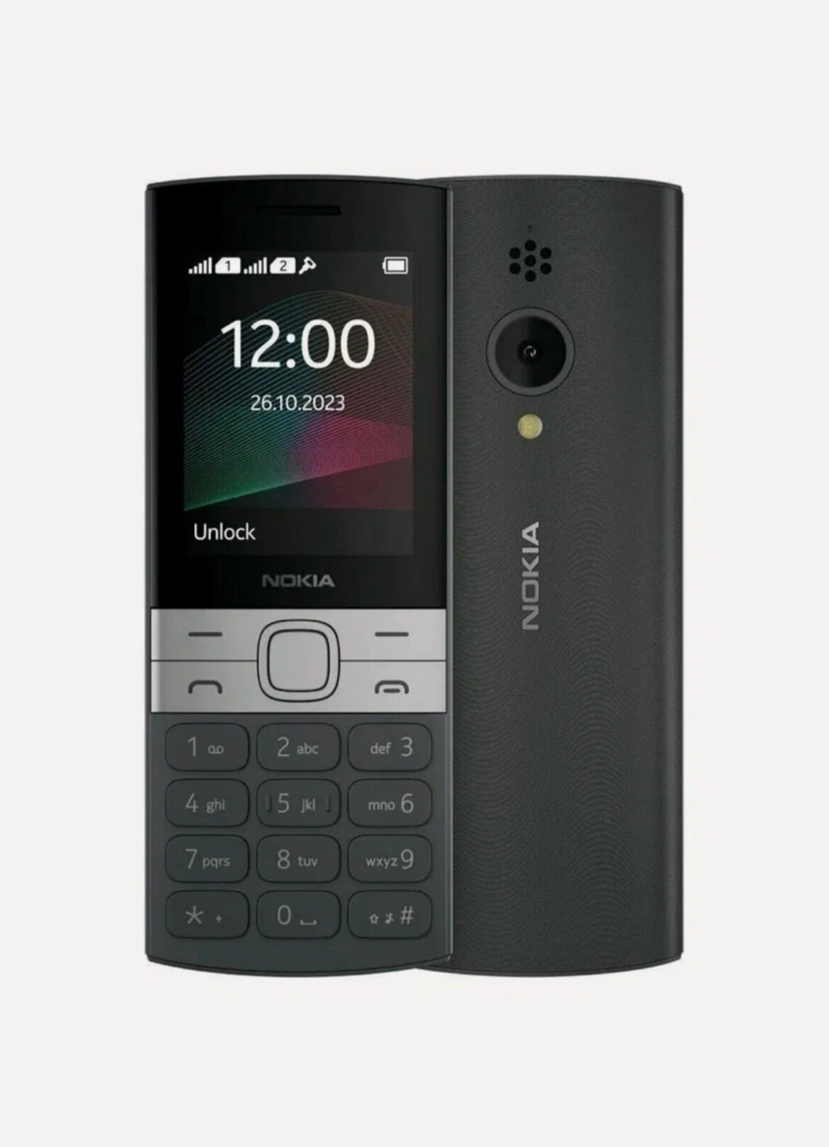 Кнопочный мобильный телефон Nokia-150 с большими кнопками и громким динамиком