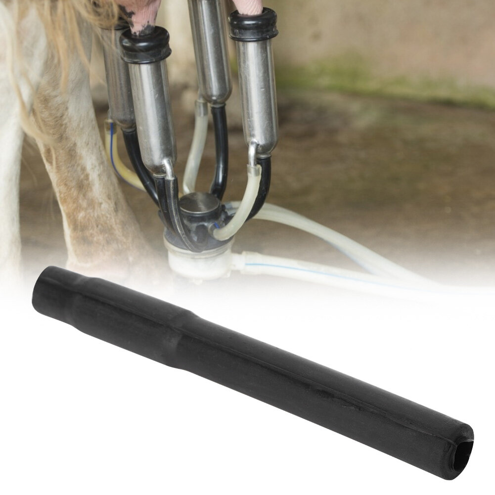 Пищевая резиновая короткая трубка, аксессуары для доильного аппарата, набор чашек для доения, 4 шт, черная короткая трубка