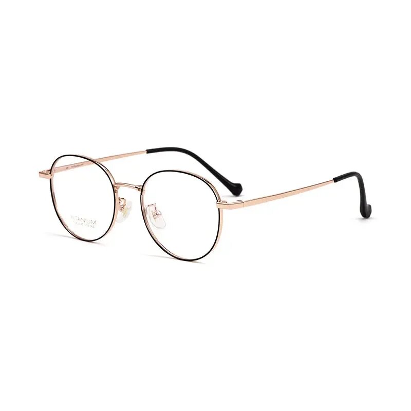 Очки Handoer в титановой оправе BLACK ROSE GOLD