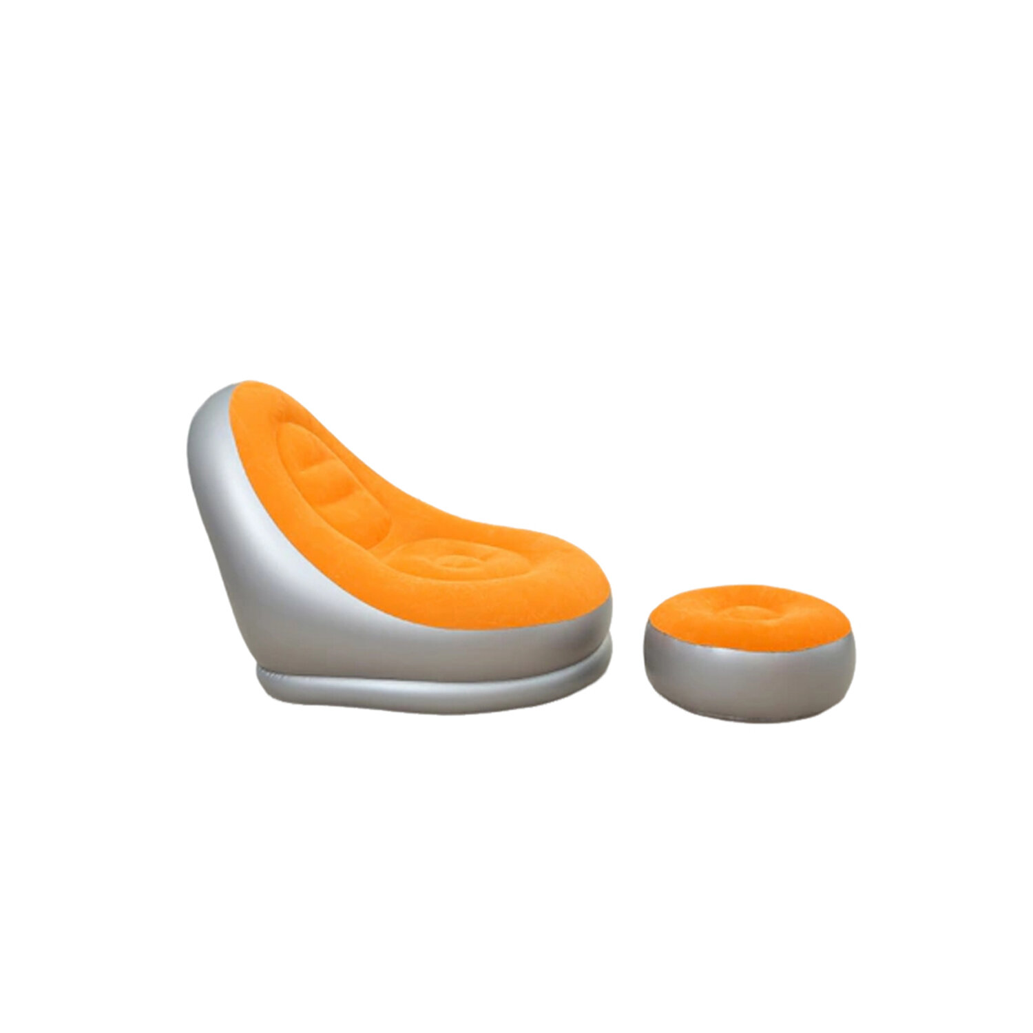 Надувной Диван: Складная Конструкция Для Компактного Хранения И Быстрого Надувания Ножным Насосом - Уличный Шезлонг С Прочной Оксфордской Тканью И Сотовой Поддержкой For Отдых В Кемпинге На Балконе Или В Саду