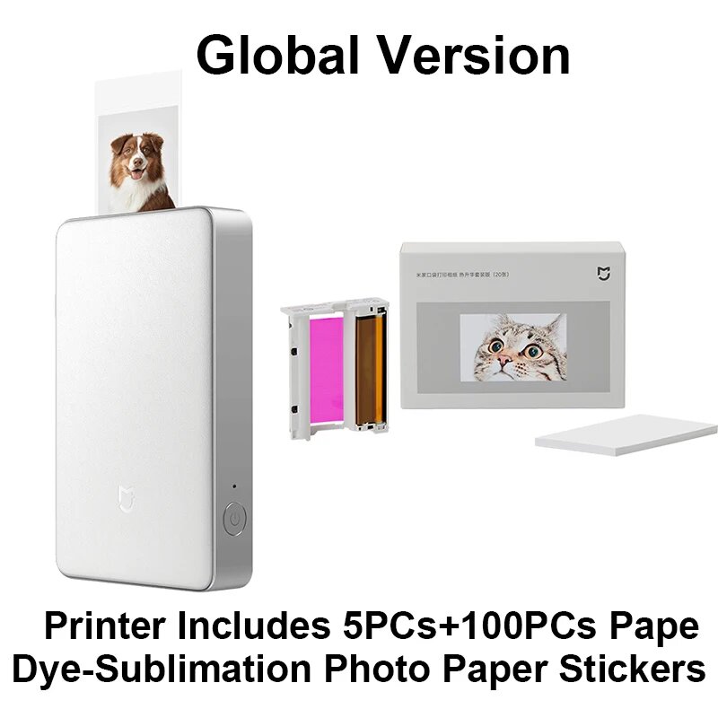 Xiaomi Портативная фотопринтер, цвет: Printer Add 100