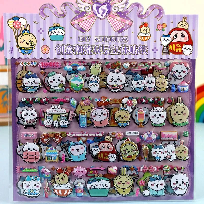 Набор наклеек DIY Stickers 3D Мультяшные наклейки наклейки для скрапбукинга украшения