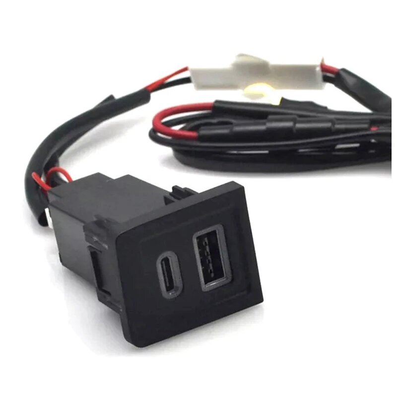 Новое автомобильное USB-зарядное устройство PD Quick Charge QC3.0, адаптер для зарядки телефона, розетка для Multivan T5 2003-2015