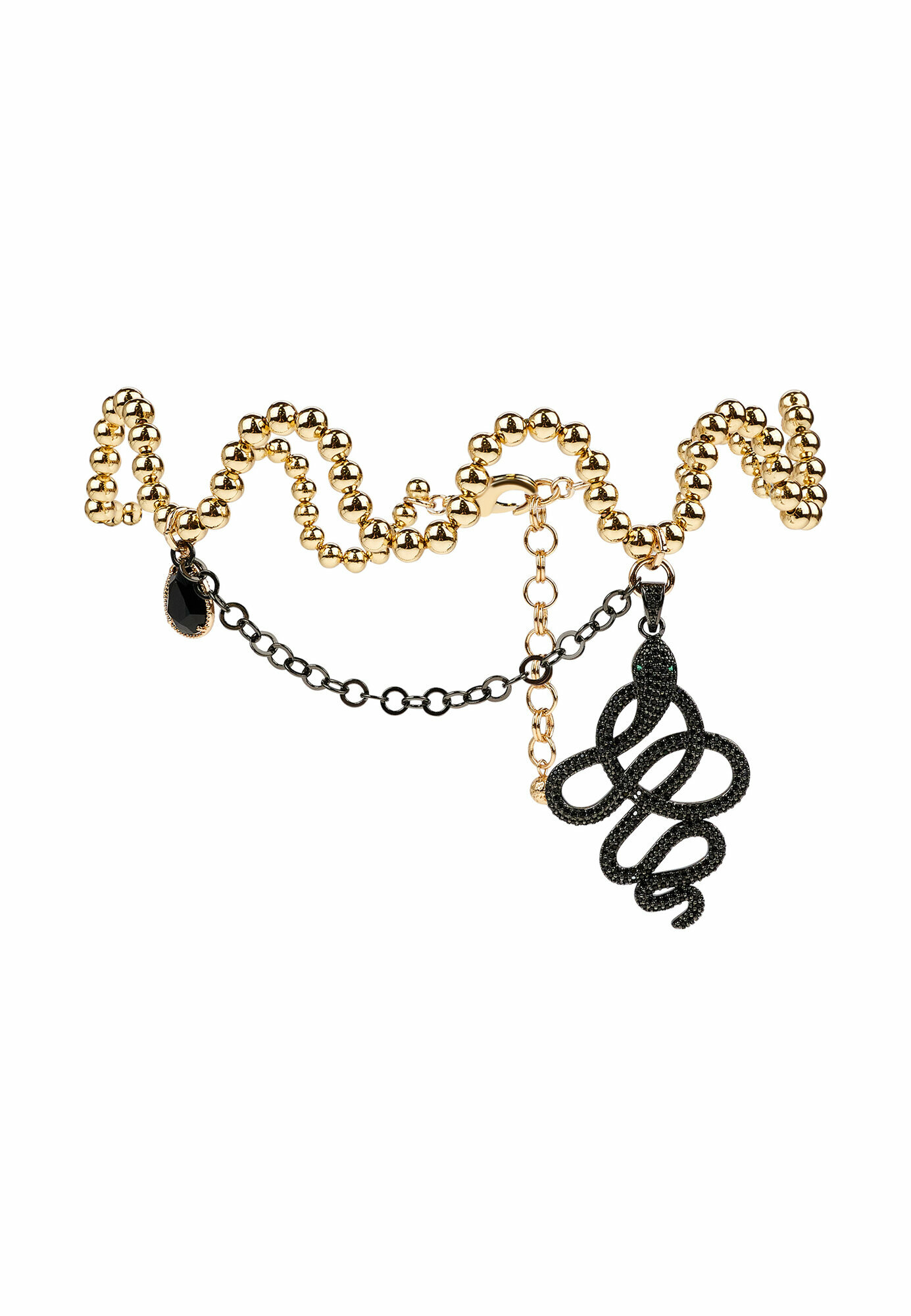 Колье, циркон, вулканическая лава