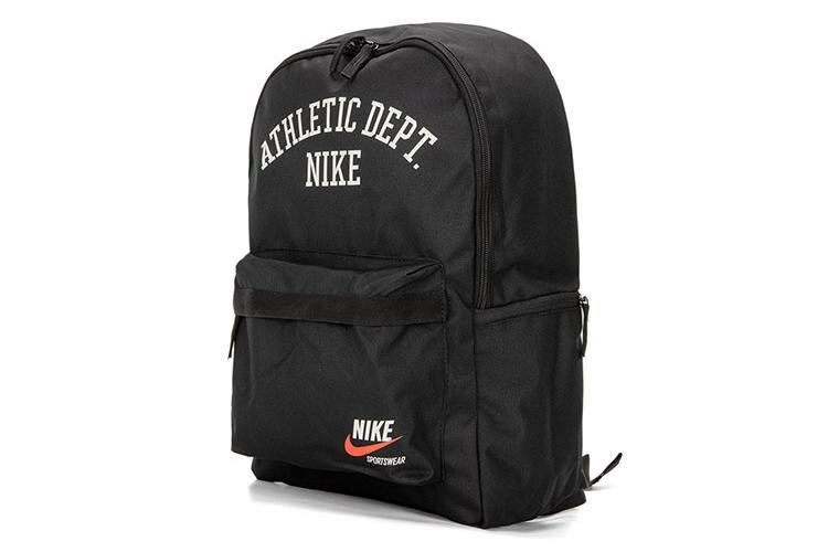 Рюкзак унисекс Nike Heritage тканевый классический, черно-белый, размер M