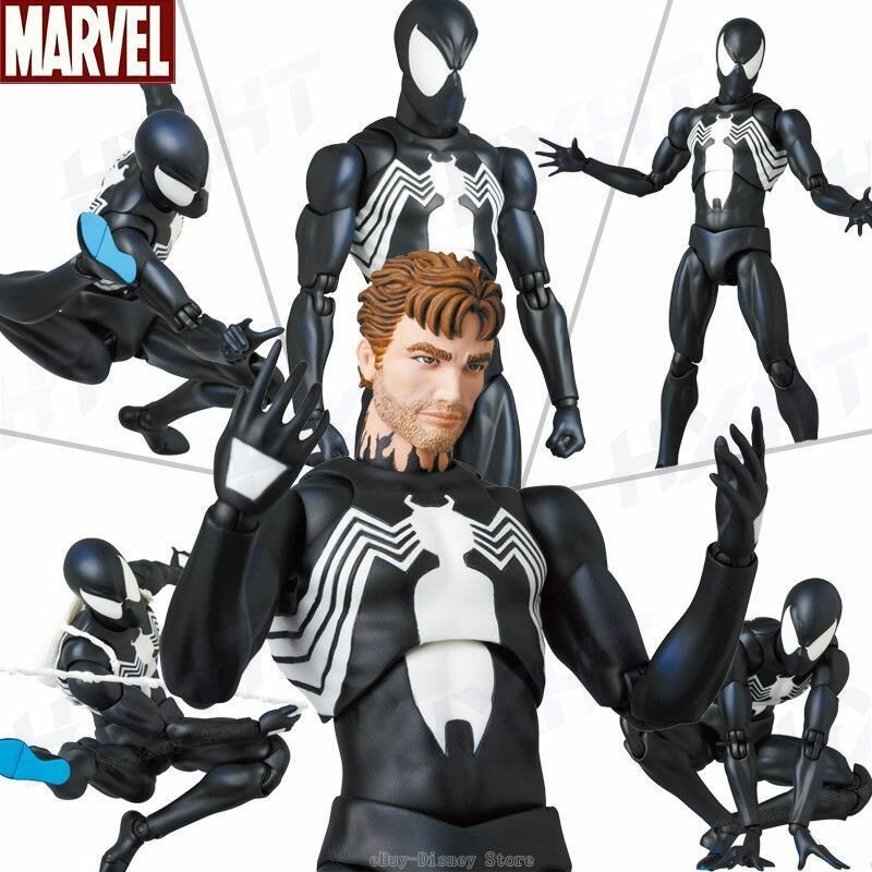 CT Mafex 147 Venom Spiderman 1/12 Черный Человек-паук Симбиотик модель персонажа